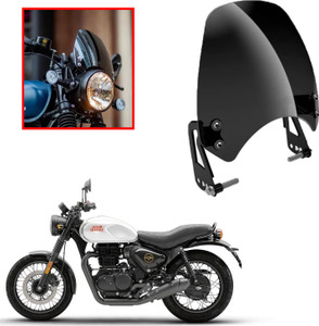 DAZZRIDE Royal Enfield Hunter 350 Visor Unbreakable Glass With Clamp ...