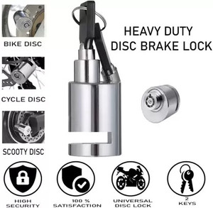KGMZONE Disk Lock Heavy Stainless Steel Disc Break Security Lock Disc ...