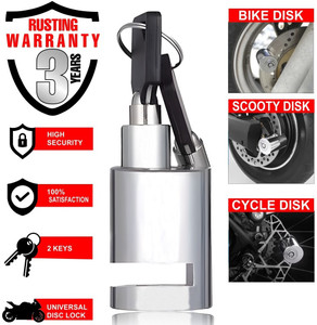 Moto Genius Bike Safety Mini Anti-Theft Stainless Steel Disc Brake Lock ...