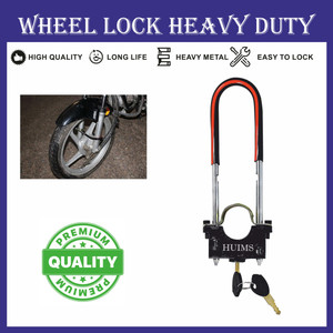 Allowing Bike Front Shocker Lock Wheel Lock HMX- Heavy Motorcycle Front ...