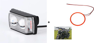 VermsBikers Pulsar N160/N250 Ring light red+Universal Dual Lens Led Fog ...