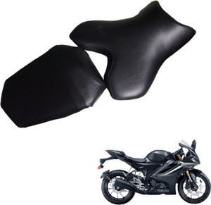 blackjackseats YAMAHA R15 V4 BSVI PLAIN BLACK SEAT COVER Split Bike ...