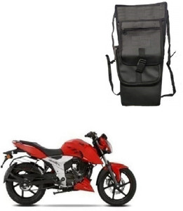 ASESOMECREATION TCP Plain Black Tank Cover Plain-15 Strap TVS Apache ...