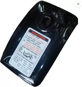 GRILLO Tank plate with lock for splender plus bike (black colour) Bike ...