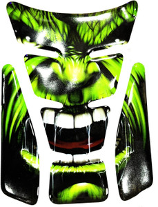 acube mart 3D Tank Pad Self Adhesive, Waterproof for all Bikes (hulk ...