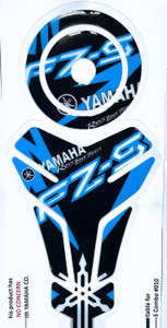 Raumah Yamaha FZ Racing Bike Tank Pad and Fuel Cap Combo Vinyl Sticker ...