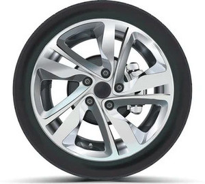 Goodyea Tubeless Car Tyre Rim , Front Front Alloy Iron Indian 7 Series ...