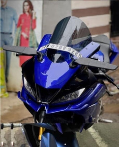 HARP MODZ Yamaha R15 V3 Indonesian Bubble Visor Black Colour Bike ...