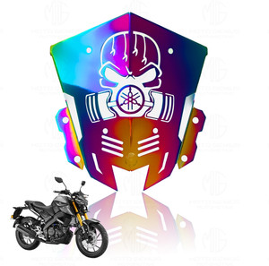 Moto Genius Stainless Steel Windscreen for MT 15 | Heavy-Duty Flyscreen ...