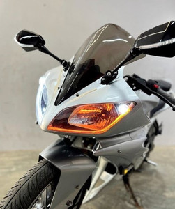 HARP MODZ Yamaha R15 V1 V2 S Indonesian Bubble Visor Black Colour Bike ...