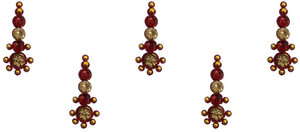 Comet Busters Long Red Traditional Bindi with Stone (BV1552) Forehead ...