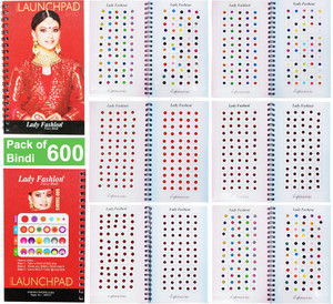Lady FASHION 600 Bindis Launch Pad Diary LFLP06 Forehead, Face ...