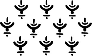 Comet Busters Handcrafted Traditional Black Bindi For Women (BIN444 ...