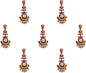 Comet Busters Long Red Traditional Bindi with Silver Stone (BV1550 ...