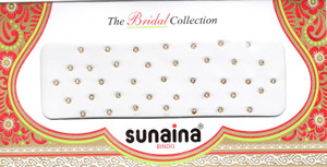 SUNAINA Traditional Bridal Golden Stone Bindi For women FOREHEAD Gold ...