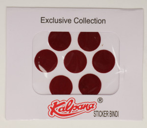 KALPANA MAROON ROUND BINDI forehead Maroon Bindis Price in India - Buy ...