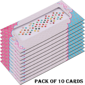 VAMA Multicolor Diamond Crystal Stone Bindi Kumkum Sticker Tikli ...