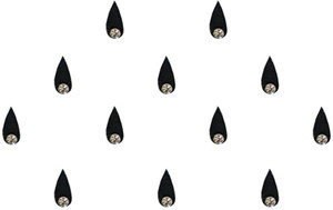 Comet Busters Black Tear Drop Bindi for Women With Single Stone (8mm ...