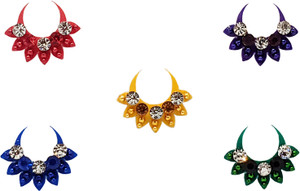 Comet Busters Beautiful Colorful Moon Bindi With Stone (BIN1626 ...