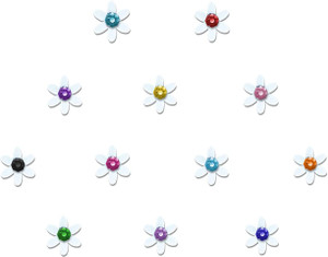 Comet Busters Cute Bindi for Girls, Kids Face Decoration Stickers (6mm ...