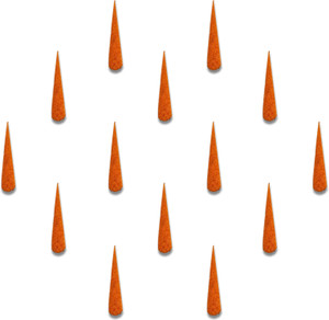 Comet Busters Traditional Orange Tilak Bindi (9mm) (BIN2024) Forehead ...