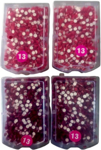 Hk Group Beauty Red Color Round Bindi For Ladies ,[2box Red,2box MAROON ...