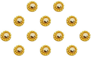 Comet Busters Beautiful Gold Round Bindi (BV1541) Forehead Gold Bindis ...