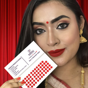 Perpaa Premium Velvet Sticker Kumkum Bindi Box of 15 Flaps for Women ...