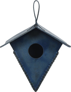 Sparrow Daughter Leather Hut Shape Bird House Hanging Cage For Garden ...