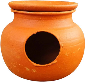 ZENRISE Clay Pot Mud matki nest with lid for breeding Bird House Price ...