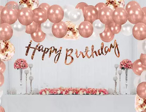 SOI Happy Birthday Letters Bunting Banner with HD Metallic Balloons ...