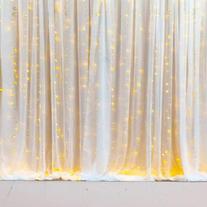 MIKAZUKI Net Curtain With Light for Birthday, Anniversary Decoration ...