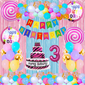 Choice Corner Third Happy Birthday Decoration Combo Kit For Party ...