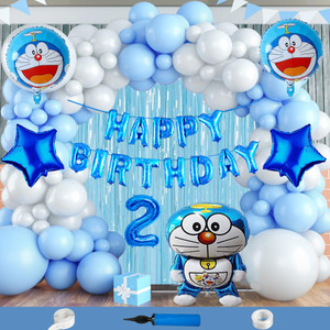 Choice Corner Colorful 2nd Birthday Decoration Items For Boy Happy ...