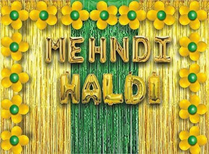 Flipkart.com | Shmaya Solid haldi ,mehndi balloon-pack of 34 Balloon ...
