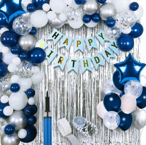 Zebra finch Happy Birthday combo set super decoration Price in India ...