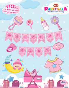 Maa Arts And Crafts Girl First Birthday Decoration Set, 16 , Banner ...