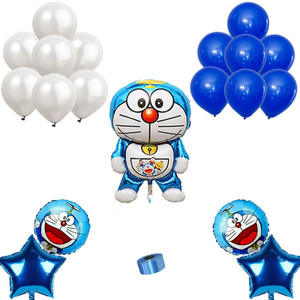 Bubble Bells happy birthday doraemon theme party decorations kit items ...