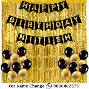 MidasKraft Happy Birthday Name Banner Set_01 Ojas Price in India - Buy ...