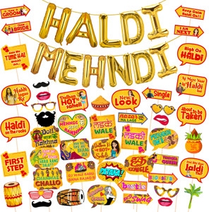 Prihit Mehndi & Haldi Props Decoration for Photoshoot ,Marriage Props ...