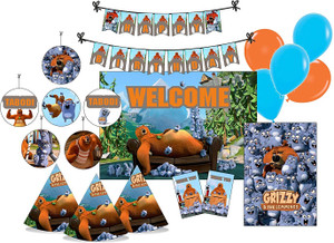 Pretty UR Party Grizzy and the Lemmings Birthday Party Decorations Kit ...