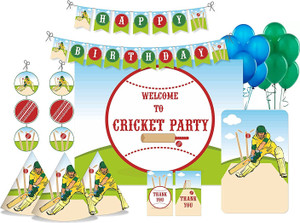 Pretty UR Party Cricket Birthday Party Decorations Kit , Cricket party ...