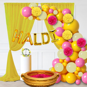 party assets Pom Pom Haldi Tiara For Haldi Decoration Price in India ...