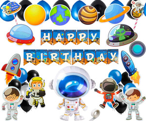 FLICK IN Space Theme Birthday Decoration 1st Birthday Decorations Kit ...