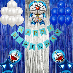Choice Corner Happy Birthday Doremon Theme Combo Balloons Shimmer ...