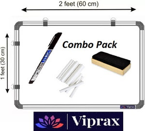Viprax 2x1 Feet's Double Sided White Board & Chalk Board Combo - K11 ...