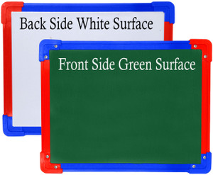 Eduway ( 15 x 12 Inch) Glossy Marker Surface Whiteboard + Green Chalk ...