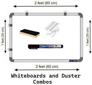 Viprax 2x1 Feet's Double Sided White Board & Chalk Board Combo - AG11 ...