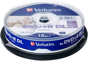 Verbatim DVD Recordable Spindle Box 8.5 GB - Verbatim : Flipkart.com