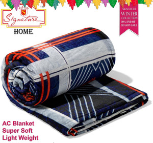 SIGNATURE Floral Double Coral Blanket for AC Room - Buy SIGNATURE ...